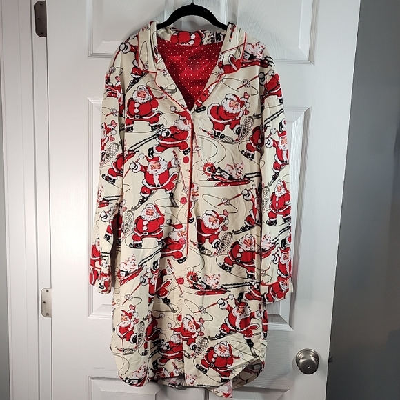 Nick & Nora | Intimates & Sleepwear | Nick Nora Red And Cream Santa ...